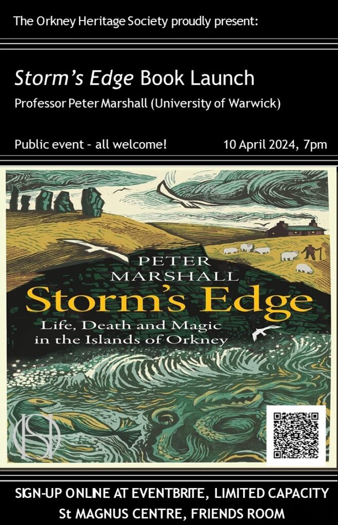Book launch & Talk: Professor Peter Marshall: Storm’s Edge | Orkney ...